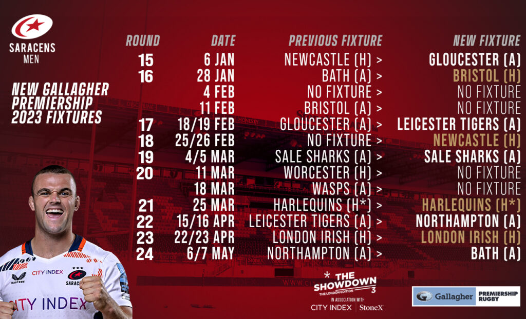 New fixture list confirmed